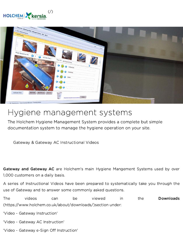 Food Processing Hygiene Management Systems - Holchem | PDF | Cooking ...