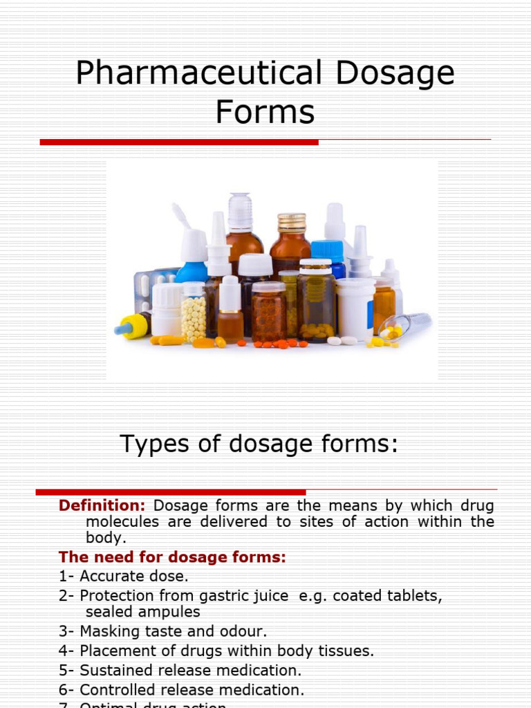 Pharmaceuticals Dosage Forms | PDF | Tablet (Pharmacy) | Topical Medication
