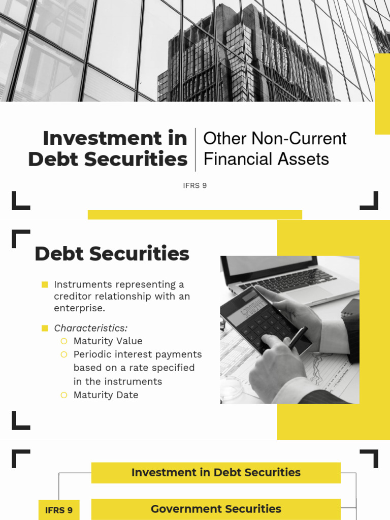 P7 - Investment in Debt Securities & Other Non-Current Financial Assets ...