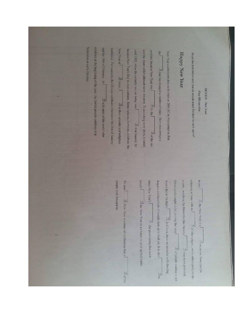 Fill in Exercises | PDF