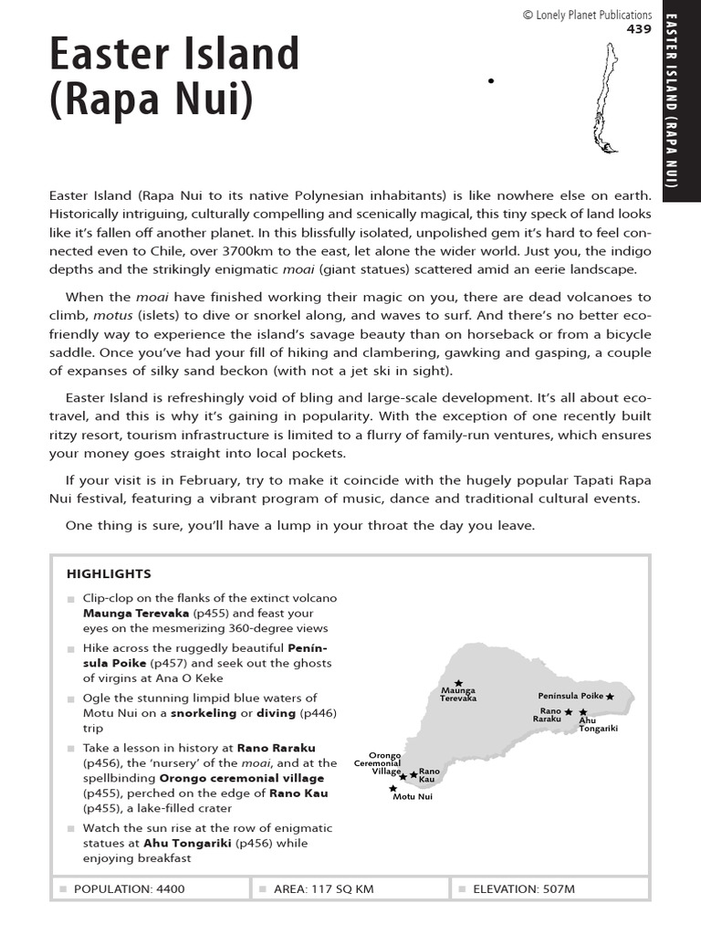 13chile Easter Is 8 Rapa Nui | PDF