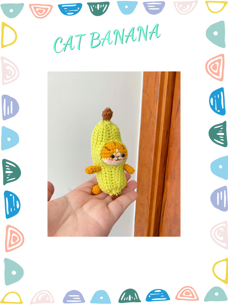 Banana Cat Crochet Pattern Guide | PDF