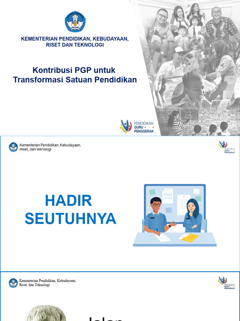 Kontribusi PGP Untuk Transformasi Satuan Pendidikan - Ok | PDF | Bisnis | Seni