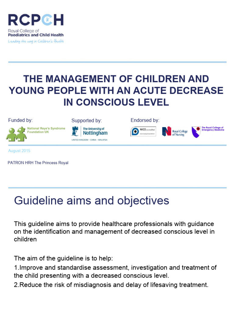 2015 Decreased Conscious Level - Slide Set | PDF | Systematic Review ...