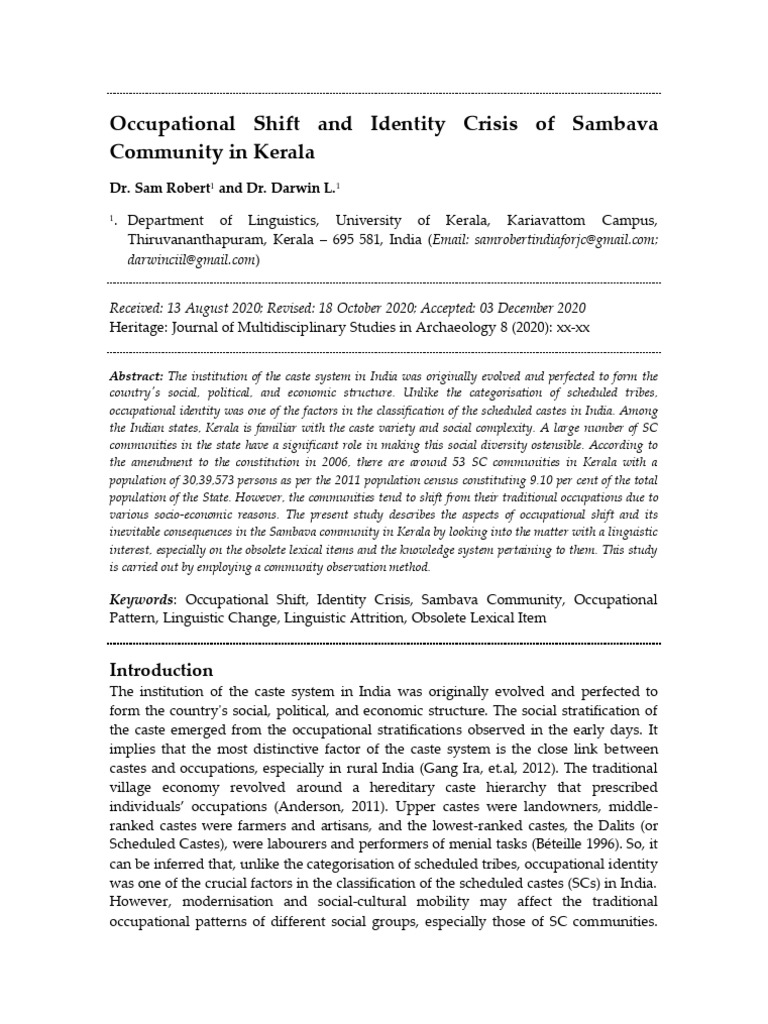 Robert and Darwin | PDF | Dalit | Caste