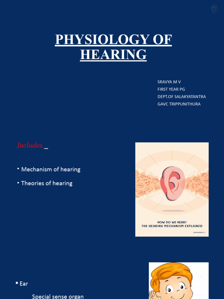 Physiology of Hearing | Download Free PDF | Hearing | Auditory System