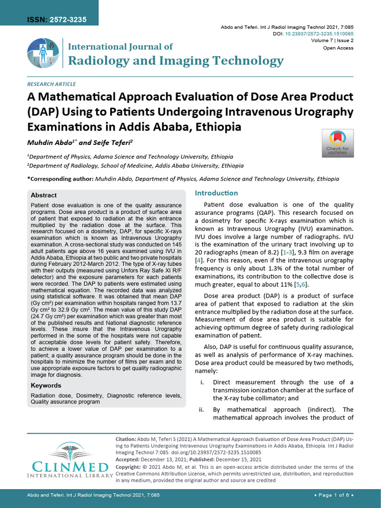 Abdo | PDF | Absorbed Dose | Dosimetry