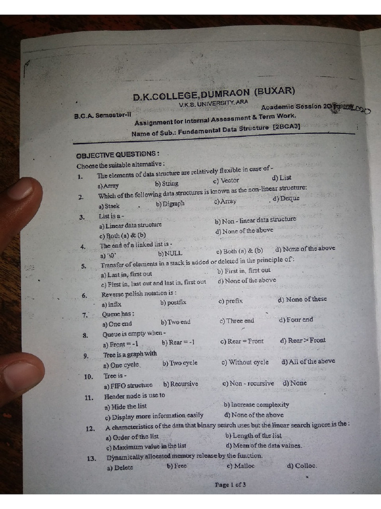 Data Structure Assignment | PDF