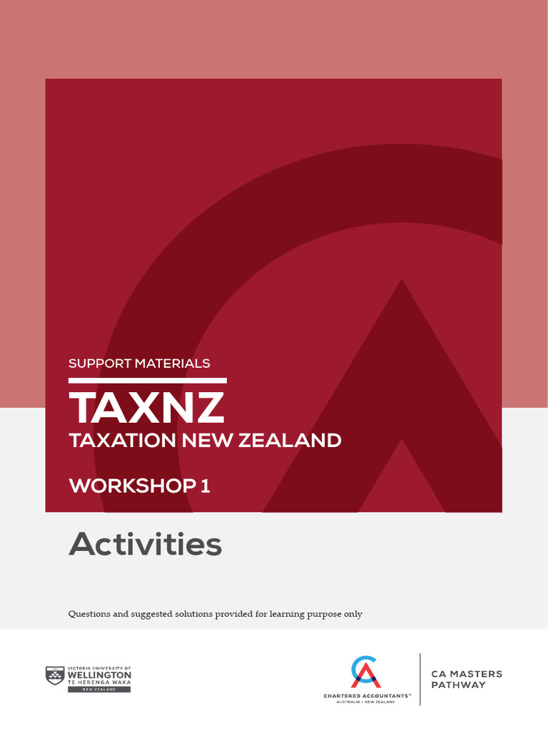 Taxnz221 WS1 Act 02 | PDF | Taxes | Tax Avoidance