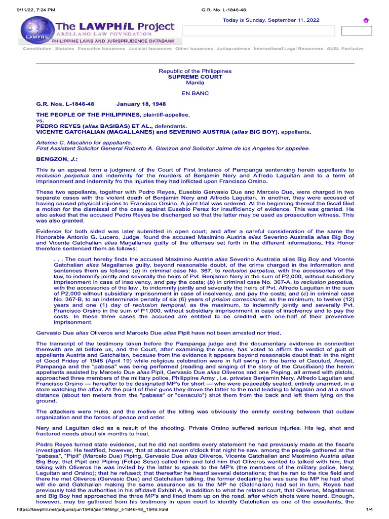 PP Vs Gatchalian | PDF