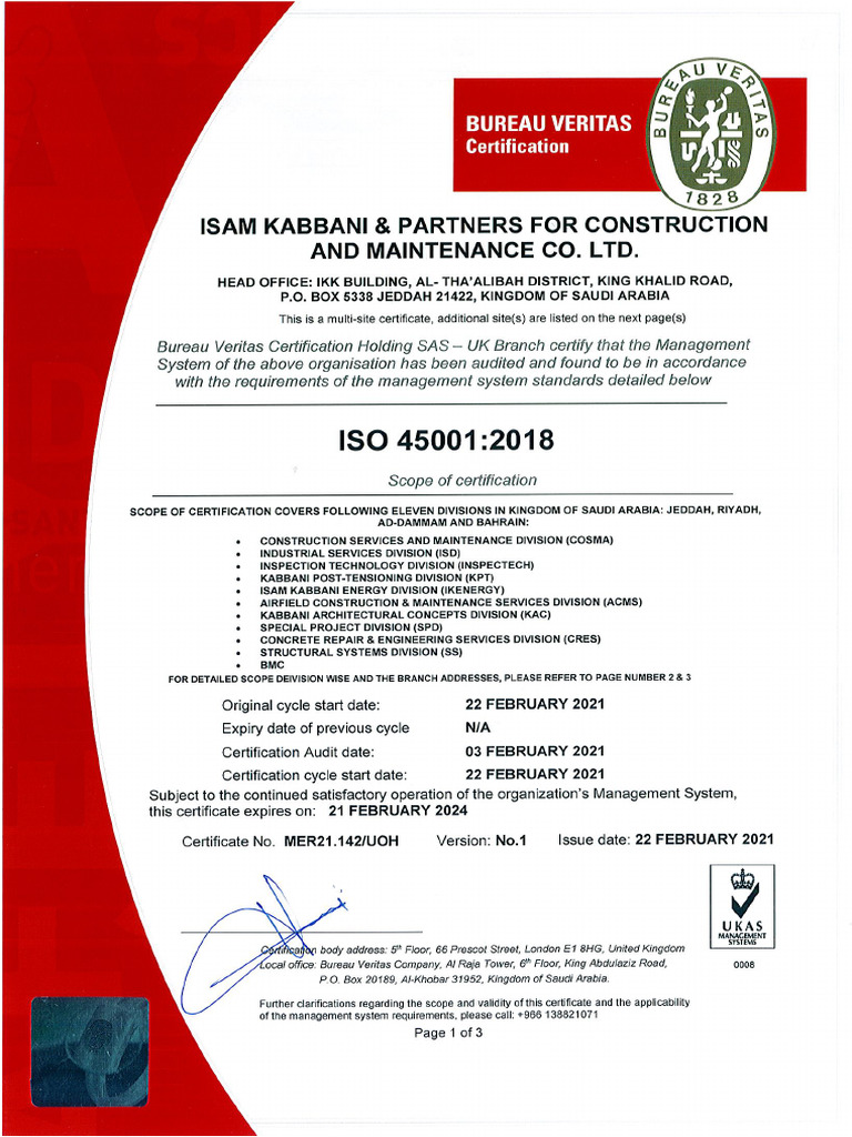 Iso - 45001 | PDF