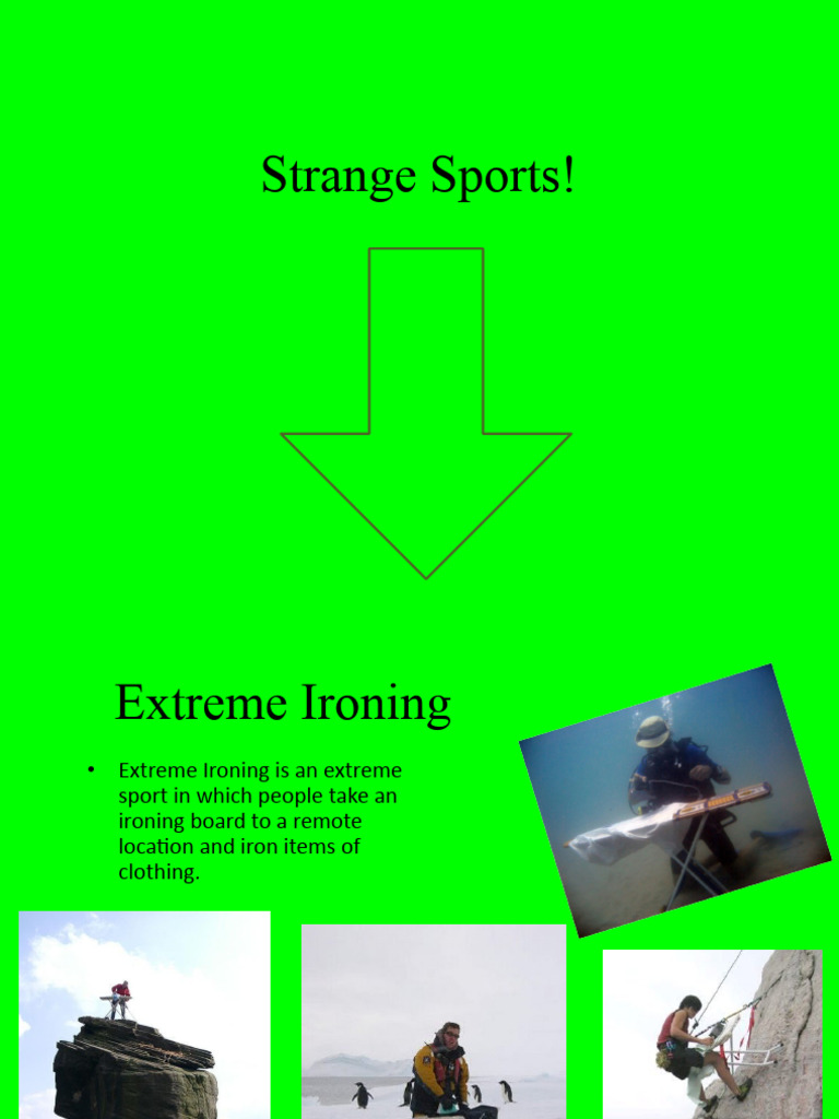 Strange Sports! | PDF | Sports & Recreation | Home & Garden