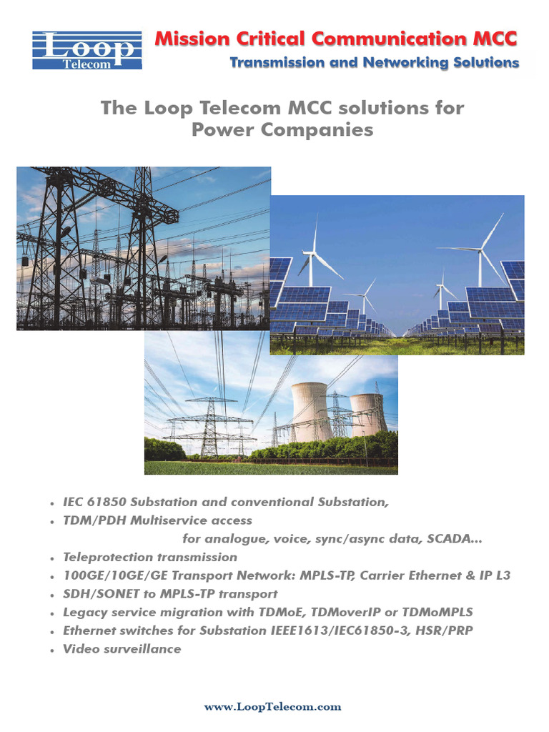 Loop Solutions - Transmission and Networking For Power Companies | PDF ...