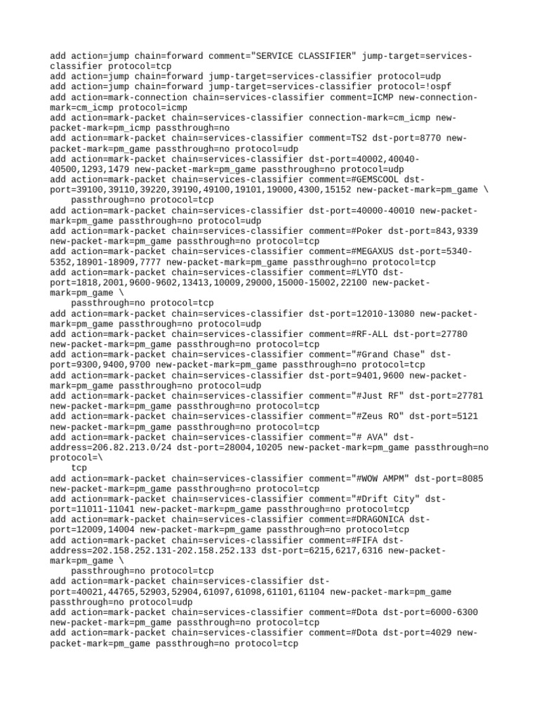 Qos Mangle Queue Tree | PDF | Osi Model | Computing