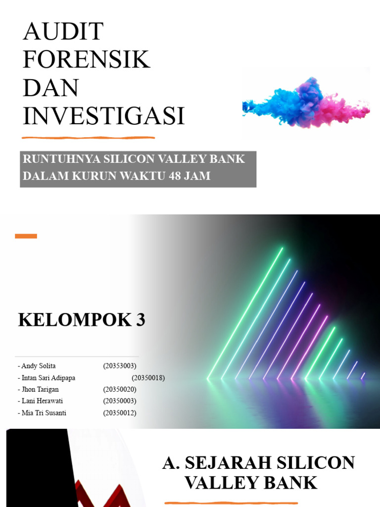 Tugas Kelompok 3 Audit Forensik Dan Investigasi SVB | PDF | Pengelolaan ...