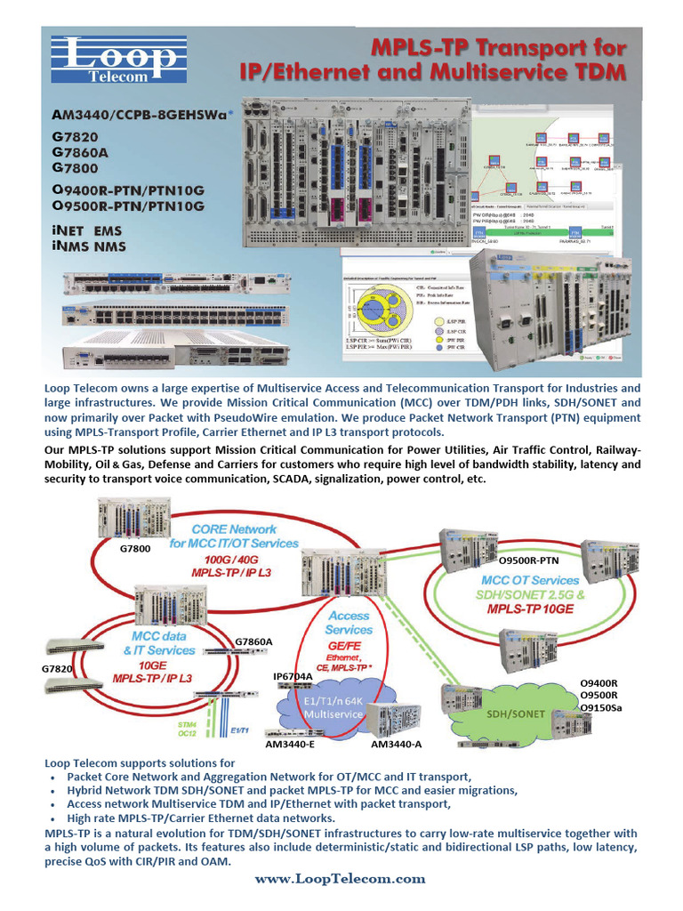 Loop-MPLS-TP-Family V3.3 | PDF | Networking | Multiprotocol Label Switching