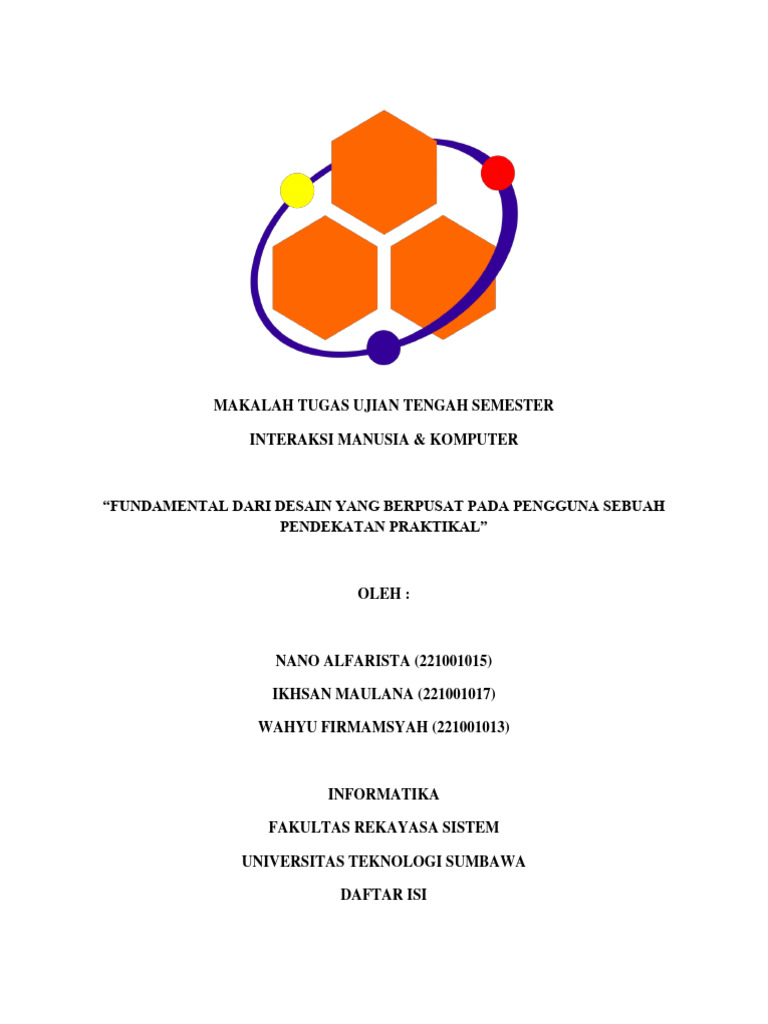 Dasar Dasar Desain Berpusat Pengguna Pdf