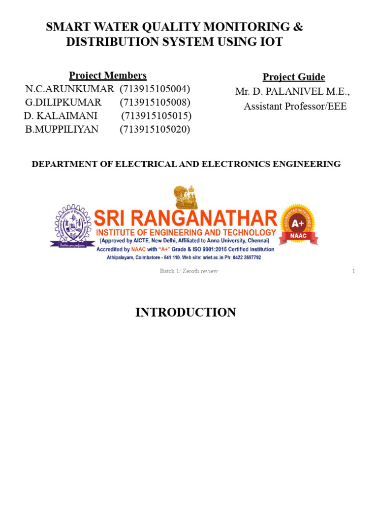 Zeroth Review Ppt Format Pdf Internet Of Things Computing