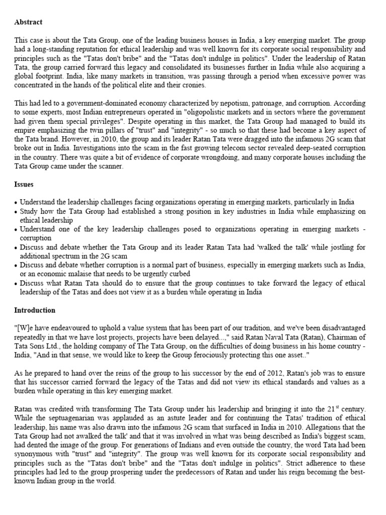 Case 2 | PDF | Economies