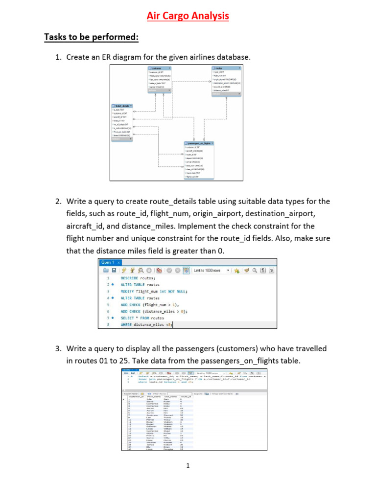 Air Cargo Analysis | PDF | Databases | Business Class