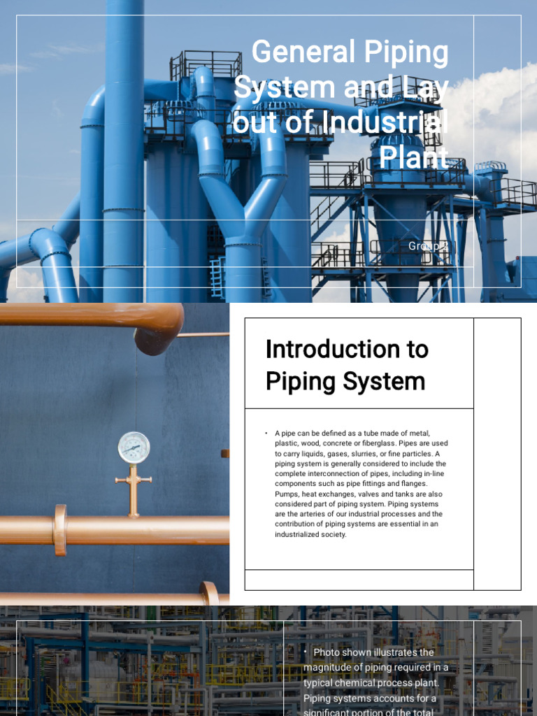 2 General Piping System and Lay Out | PDF | Pipe (Fluid Conveyance) | Civil Engineering