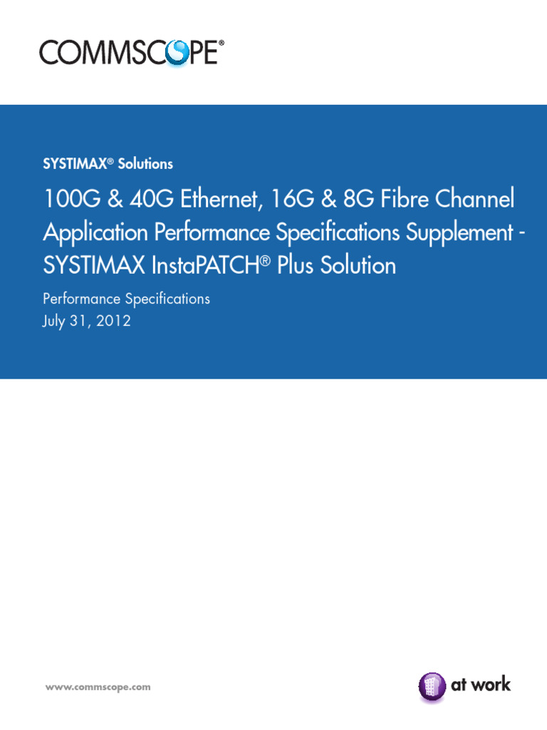 40G and 100G Ethernet Fiber Perf Spec | PDF | Wavelength Division ...