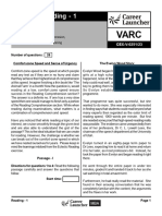 VARC 1000 Notes | PDF | Argument | Inference
