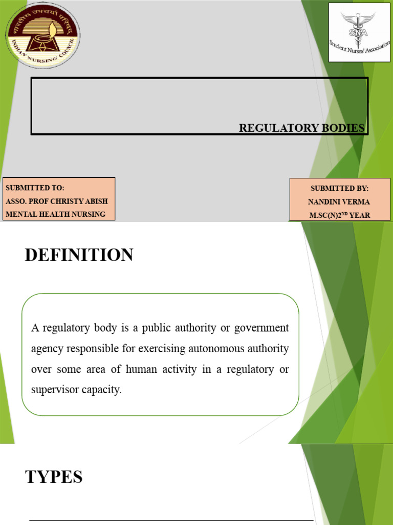 Regulatory Bodies | PDF | Nursing | Midwife
