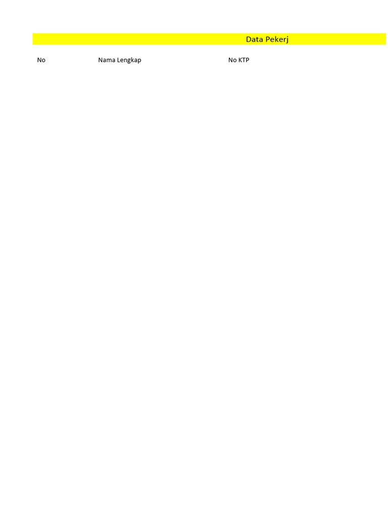 Data Karayawan PT DBC Indonesia | PDF