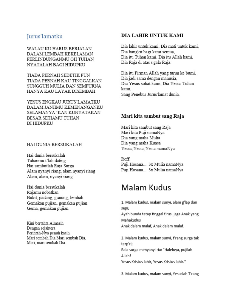 Yesus PadaMu Kuberseru | PDF