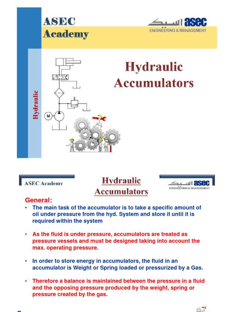 5th Hydraulic Accumulators Orig | PDF | Dynamics (Mechanics) | Chemistry