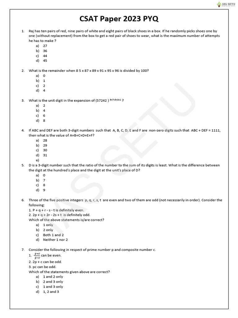 Csat | PDF | Numbers | Multiplication