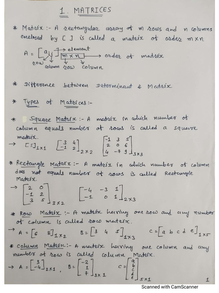 Unit-1 Matrices 16marks | PDF Unit-1 Matrices 16marks | PDF