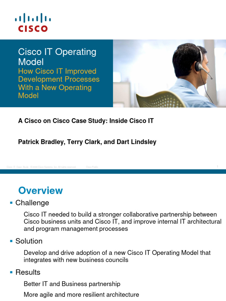 Cisco IT Case Study Operating Model Presentation | PDF | Six Sigma ...