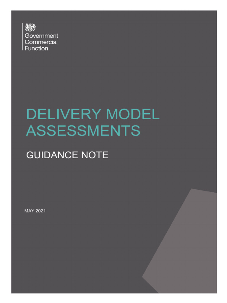 Delivery Model Assessment Guidance Note May 2021 | PDF | Outsourcing ...