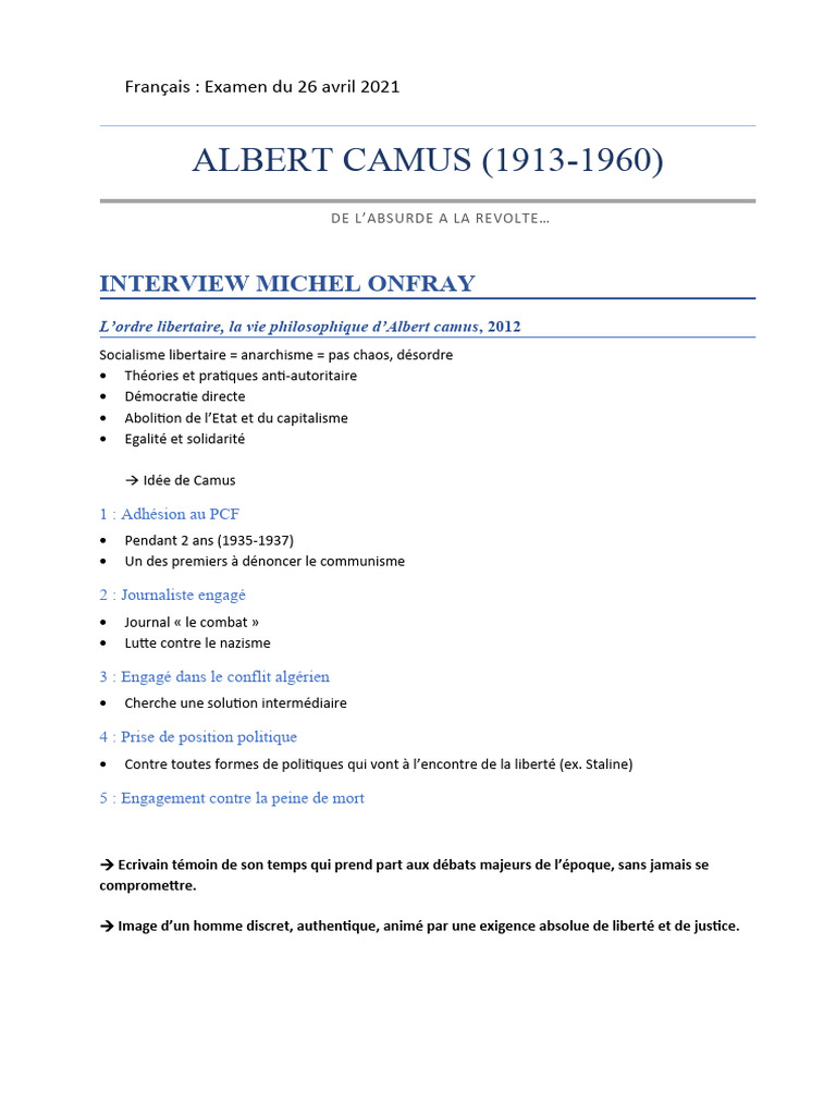 Albert Camus - La Peste | PDF | Albert Camus | Existentialisme