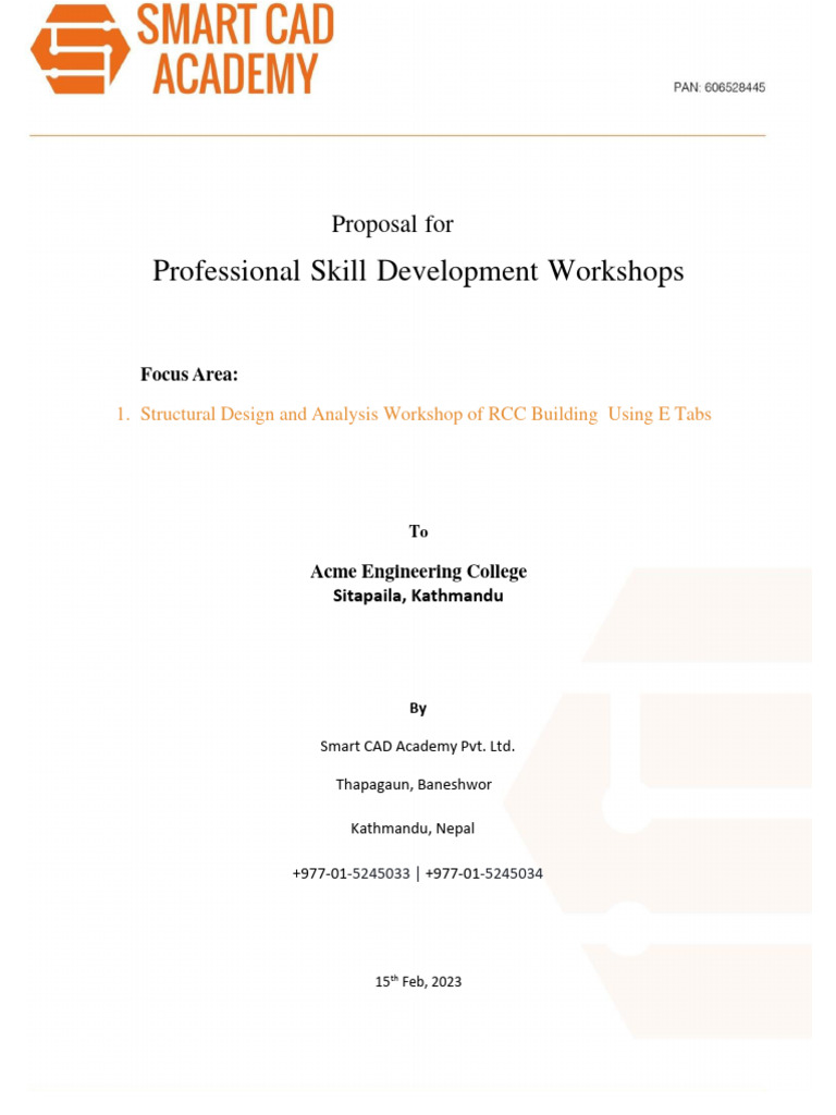 Building Proposal For ACME College | PDF | Engineering | Design