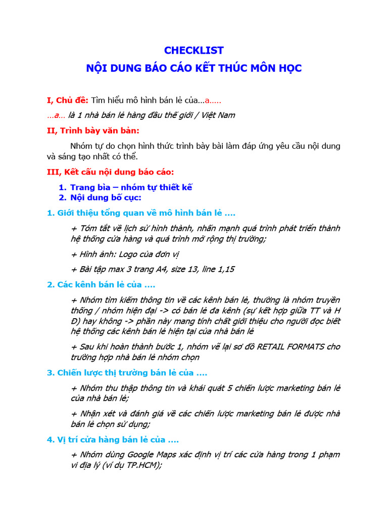 Check List QT Ban Le | PDF