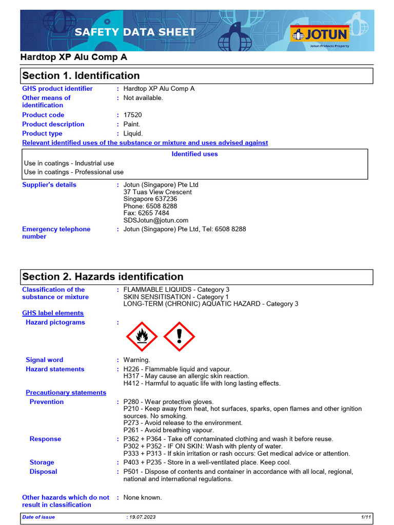 Hardtop XP Alu Comp A | PDF | Occupational Safety And Health | Materials