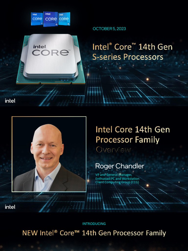 Intel Core 14th Gen S Series Media Presentation | PDF | Intel | Central ...