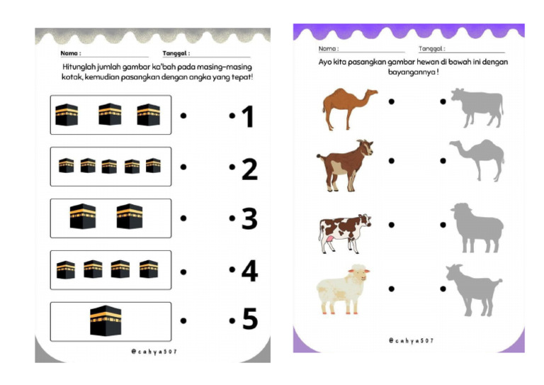 Worksheet Hewan Dalam Alquran | PDF