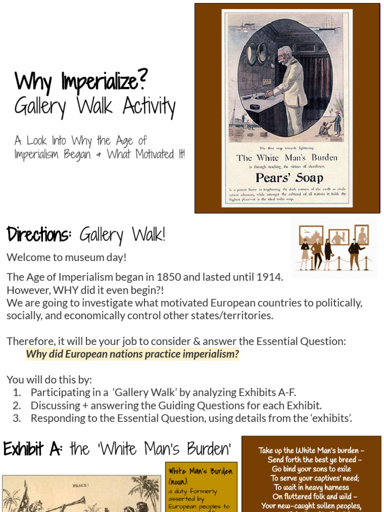 Why Imperialize Gallery Walk Activity | PDF | Travel | History