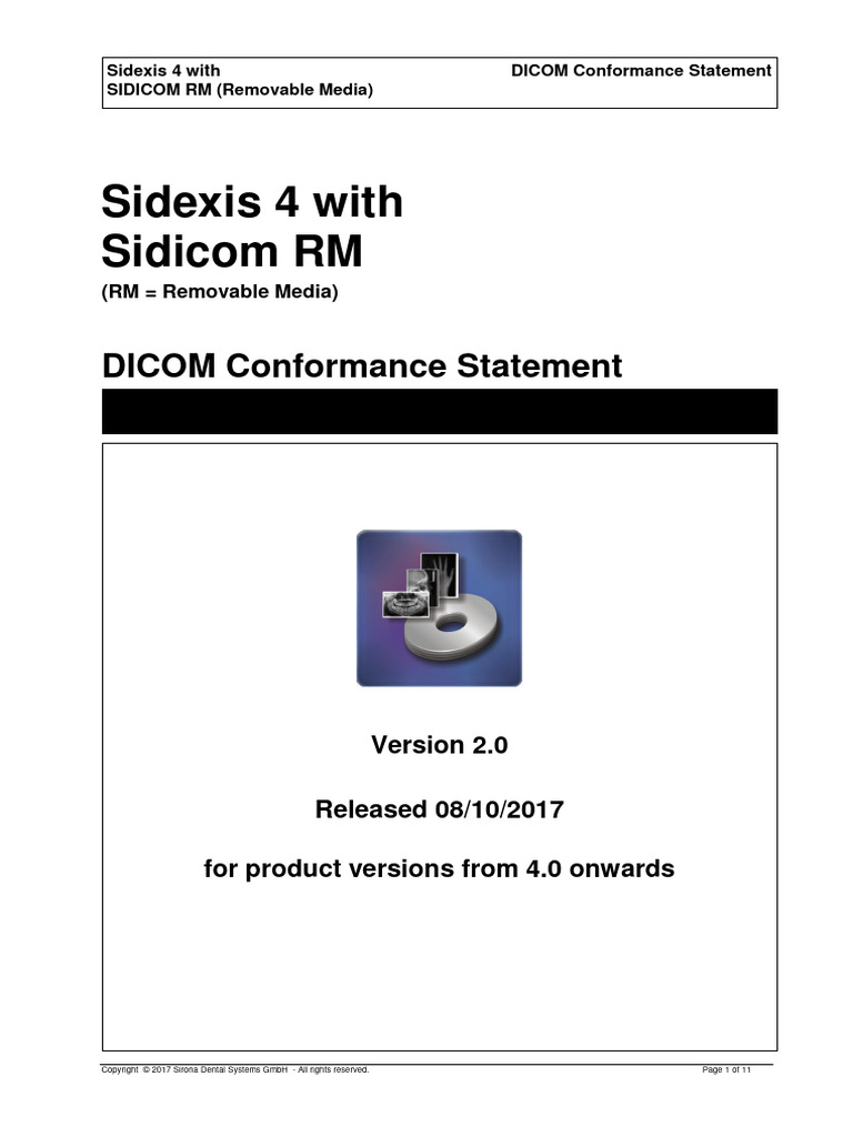 SIDEXIS4 DICOM Conformance Statement V2.0 | PDF | Computing | Information Technology