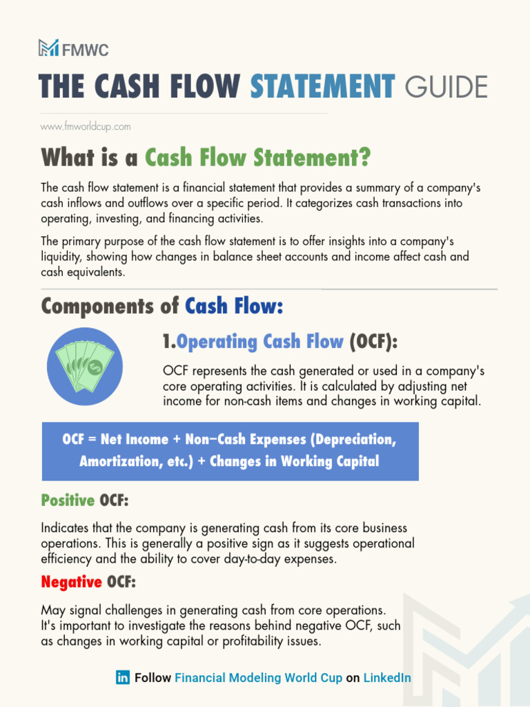 Cash Flow Statement Guide | PDF | Cash Flow Statement | Debt