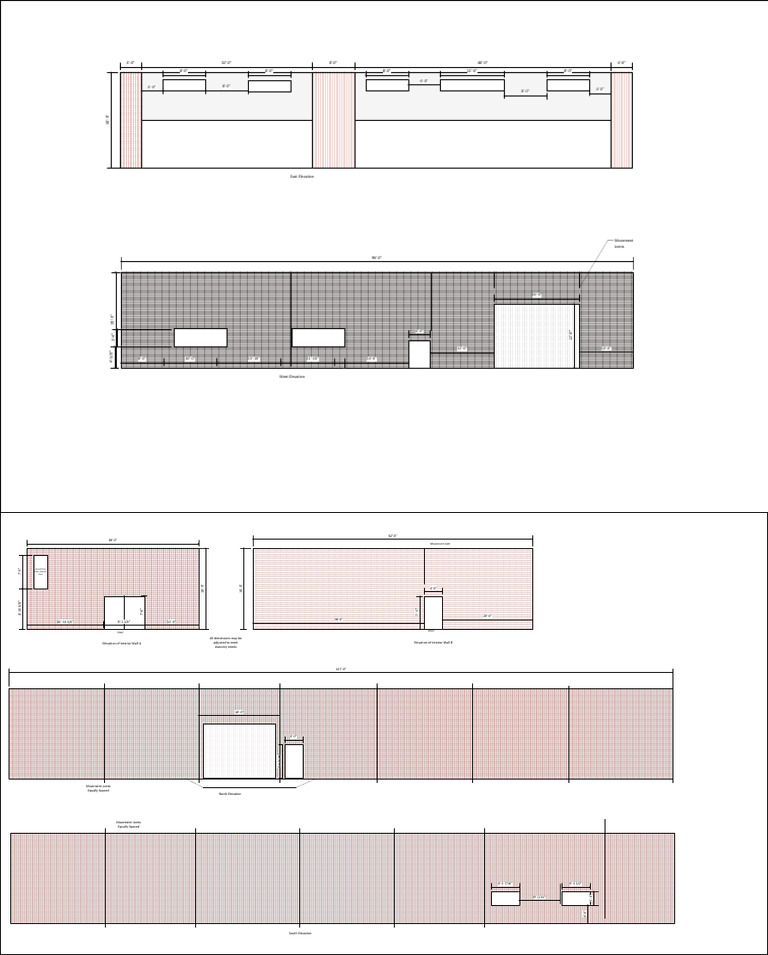 Single Story Building Elevation Plans | PDF | Buildings And Structures ...