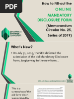 Mandatory Disclosure Form | PDF