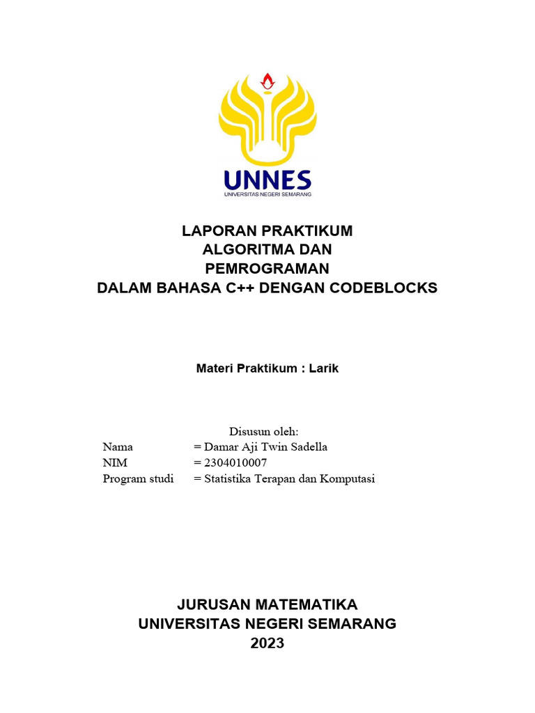 Tugas Alpro Array | PDF | Komputer