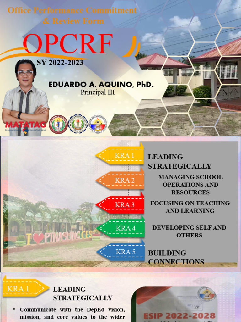 Opcrf Presentation-Sir Dong | PDF | Learning | Curriculum
