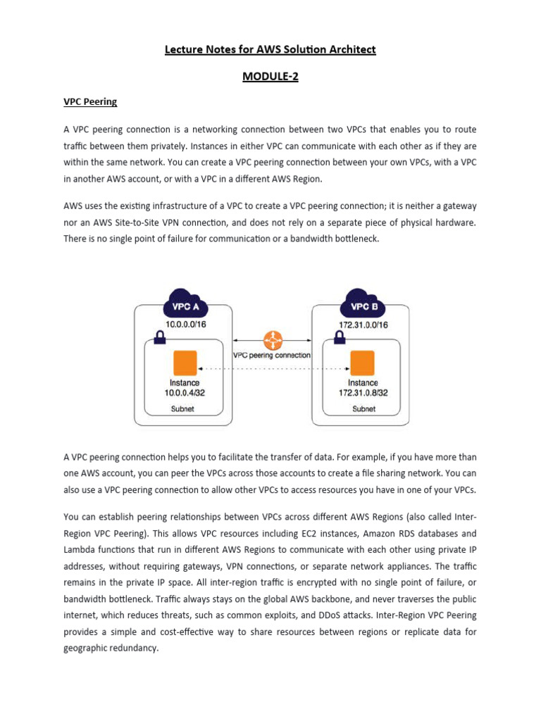 AWS Solution Architect Module 2 | PDF | Computer Network | Domain Name System
