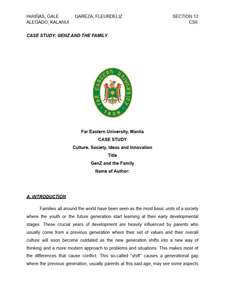 Midterm Case Study - Genz and The Family | PDF | Employment | Social Media